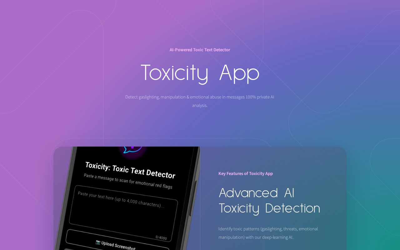 Toxicity App